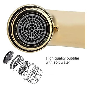 Basin Bath Faucet European Retro Single Handle Antique Bronze for Cold and Hot Water Sink Mixer Tap Mixer(ORB A)