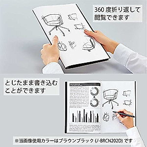 Kokuyo Bizrack Clipnote Punchless, Clip Folder, Holds up to 25 Sheets, A4-S, Off-White, Japan Import (NO-BRCN202W)