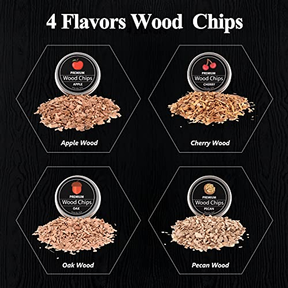 Cocktail Smoker Kit with Torch, Bourbon Whiskey Smoker Infuser Kit with 4 Flavors Wood Chips, Old Fashioned Smoker Kit with Drink Smoker Accessories as for Men, Dad, Husband