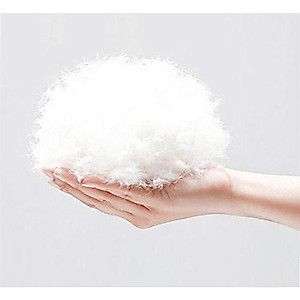 OMANIET Baby/Toddler White Down Comforter, All Season Lightweight Blanket Duvet Insert for Kids Crib Bedding, Machine Washable, Soft Cotton Shell, White, 41x48 Inches