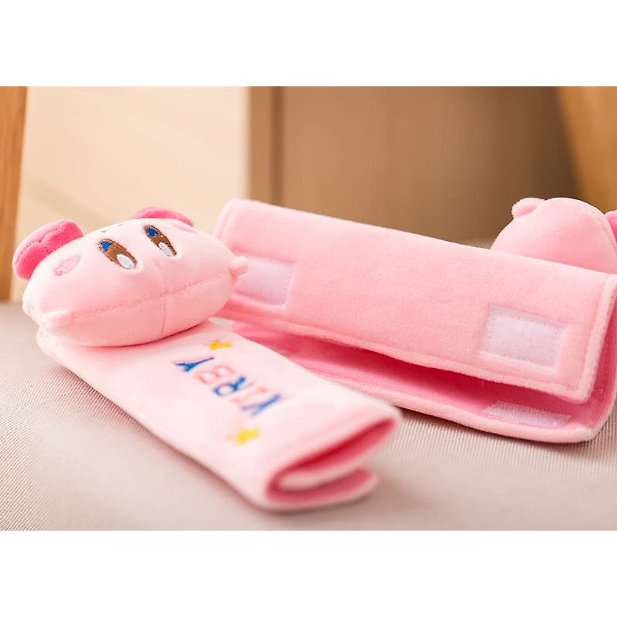 Frycihjk Kawaii Car Seat Belt Cushions Shoulder Pad -2 Pieces Cute car Decor Plush Soft Belt Protector Cushions Shoulder Pads for a More Comfortable Driving