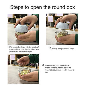 MultiBey Gold Paper Clips in Elegant Magnetic Marble White Clip Holder, 28mm, 100 Clips per Box