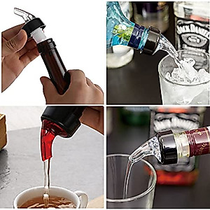 NFFIBDH Measured Liquor Pourers 1.5 oz Wine Bottle Pourers, Automatic One Shot Two Shot Pourer for Cocktail and Whisky, Brandy, Rum, Tequila, Vodka and Gin, Absinthe for Home, Bar (Pack of 12)