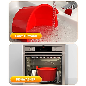 Slow Cooker Liners, 2pcs Reusable Round Cooking Liner Leak-proof Silicone Slow Cooker Liner fit 5-6 Quart Oval Slow Cooker