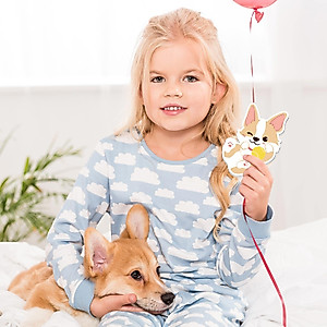 Gueevin 9 Pads Dog Sticky Notes Cute Cartoon Dog Memo Pad Gifts for Dog Lovers Funny Self Stick Note Pads Kawaii Humor Notebook Notepad for Office Classroom Supplies, 30 Pages/Pad (Corgi)