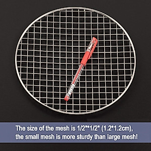 Turbokey Wire Steaming Cooling and Baking Barbecue Rack Dia 8.9" Stainless Steel Cross Wire for Air Fryer Instant Pot Pressure Cooker Canning Dutch Oven (225mm/8.9")