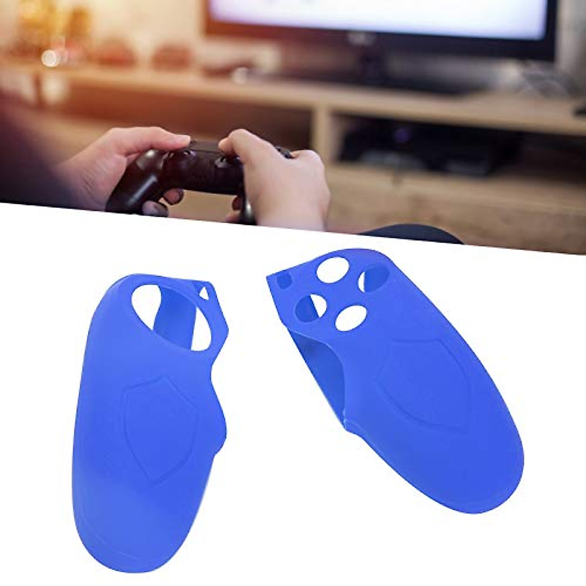 Gamepad Cover Split Gamepad Cover Soft Material for Home Office Slim(sea ​​Blue)