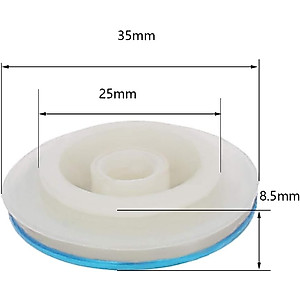 2Pcs 35mm Dia Bathroom Basin Sink Push Button Drain Stopper Plastic Pop Up Click Clack Plug for Bath Vanity Sink,Aicosineg