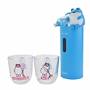 Jinro Soju Dispenser with 2 pcs of Soju Glasses, Automatic Drink Dispenser for Soju Only, Classic Soju Brand Merch, Korean Soju, Funny Gifts, Silicone Tube 2 Sizes, C-TYPE Charging [OFFICIAL LICENSE]