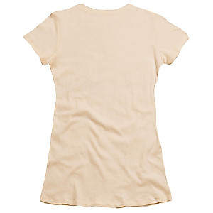 Popfunk Classic TMNT Teenage Mutant Ninja Turtles Krang Juniors' Sheer Fitted T Shirt, Cream, X-Large