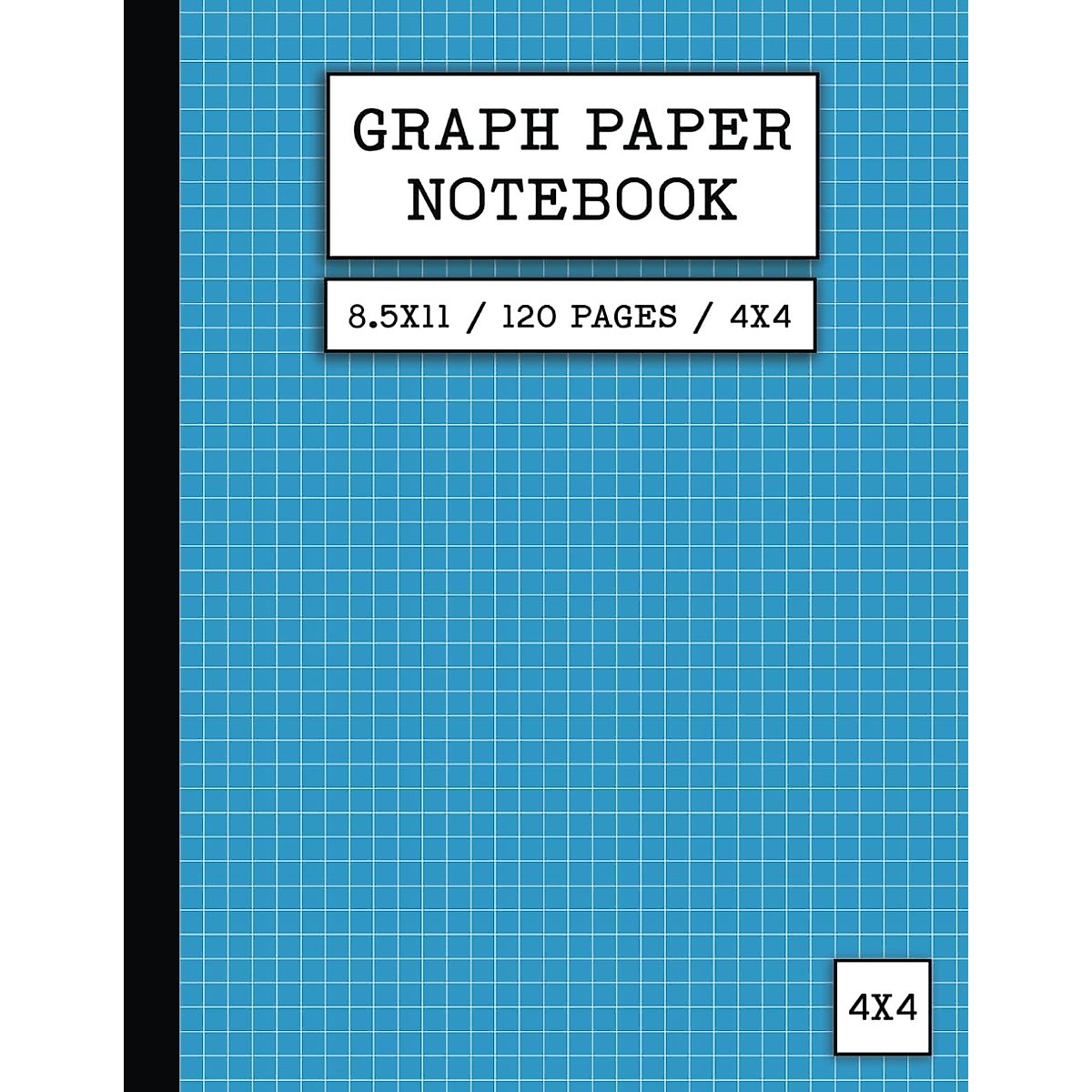 Graph Paper Notebook 8.5 x 11 / 120 Pages / 4x4: Composition Exercise Book - Grid Paper 4 Squares per Inch - for School, Engineering Work, Drawing & ... Students (Notebooks for Education & Work)