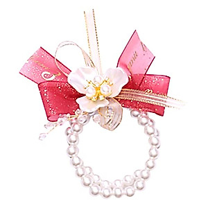 Abaodam Wrist Flower Wrist Corsage for Prom Bracelet for Women Prom Corsage Wrist Corsage Bands Bridesmaid Wrist Flower Corsage Wristlet Band Wrist Corsages for Wedding Accessories Bow Tie