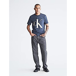 Calvin Klein Men's Monogram CK Jeans Crewneck T-Shirt, Ink