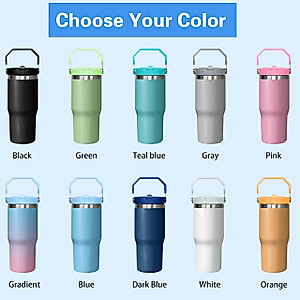 Personalized Custom 30oz Insulated Tumbler with Handle, Featuring a Leak-proof 2-in-1 Lid and Straw, Custom Travel Coffee Mug, Personalized Photo Gift for Women and Men