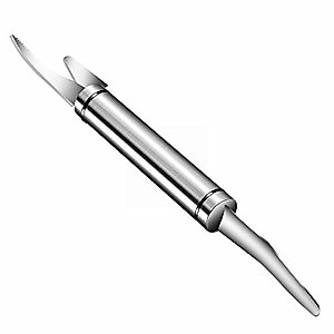 Kids Quilt Rack 5 In 1 Multifunctional Line Fish Maw 304 Stainless Steel Peeler Fish Scale Remover Kitchen Fish Duck Intestine Cleaner 2pcs Stainless Steel Utensil Holder for (Silver, One Size)