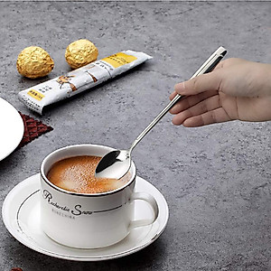 Cand Stainless Steel Ice Tea Spoons, Long Handle Ice Cream Spoon(Set of 16)