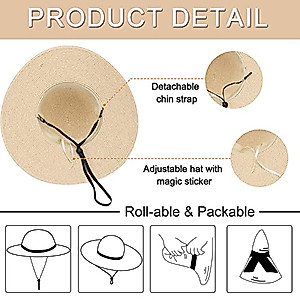 Sun Hats for Women - Women's Lightweight Foldable Beach Sun Hat with Wide Brim-UPF 50 UV Protection Floppy Sun hat Beige