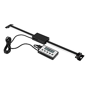 0-300mm Digital Linear Scale, Accurate Digital Linear Scale LCD Display Remote Readout Scale Kit for Milling Machines Lathes, with Mounting Accessories