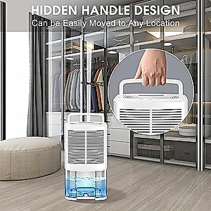 Gocheer Upgrated Dehumidifier for Basement Home, Small Portable Dehumidifiers for Room Home with Drain Hose, 68oz (2000ML) 8000 Cubic Feet 800 Sq.ft, Quiet Dehumidifiers for Bathroom RV Bedroom Closet Kitchen