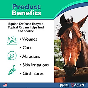 Pet King Brands ZYMOX Equine Defense Horse Skin & Hoof Treatment Cream, 2.5 oz