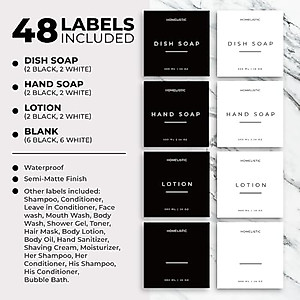 Luxury Glass Soap Dispenser Set of 2 - Elegant Aesthetic White Glass Bottles with Modern Matte Black Stainless Steel Pumps, Ideal for Kitchen, Bathroom, Hand Soap, Dish Soap, and More.