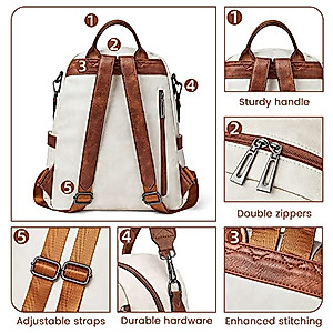 Love Deliver Leather Purse Backpack for Women Fashion Designer Ladies Shoulder Bags Travel Backpack With Wristlets