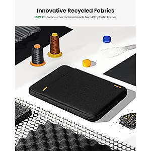 tomtoc 360° Protective Laptop Sleeve for 15 inch Surface Book 3/2, 16-inch MacBook Pro, 15 ASUS Zenbook VivoBook, Lenovo IdeaPad 500 Series, ThinkPad X1 Extreme Gen 3 15, Water-Resistant Accessory Bag