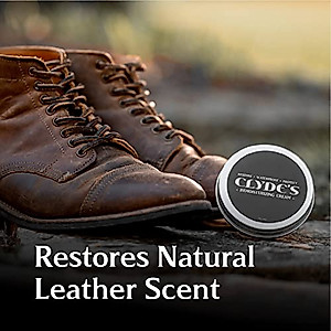 Clyde's™ Leather Conditioning Cream | All Natural, Non Toxic Formula | Restore & Repair Sofas, Car Seats, Shoes and More