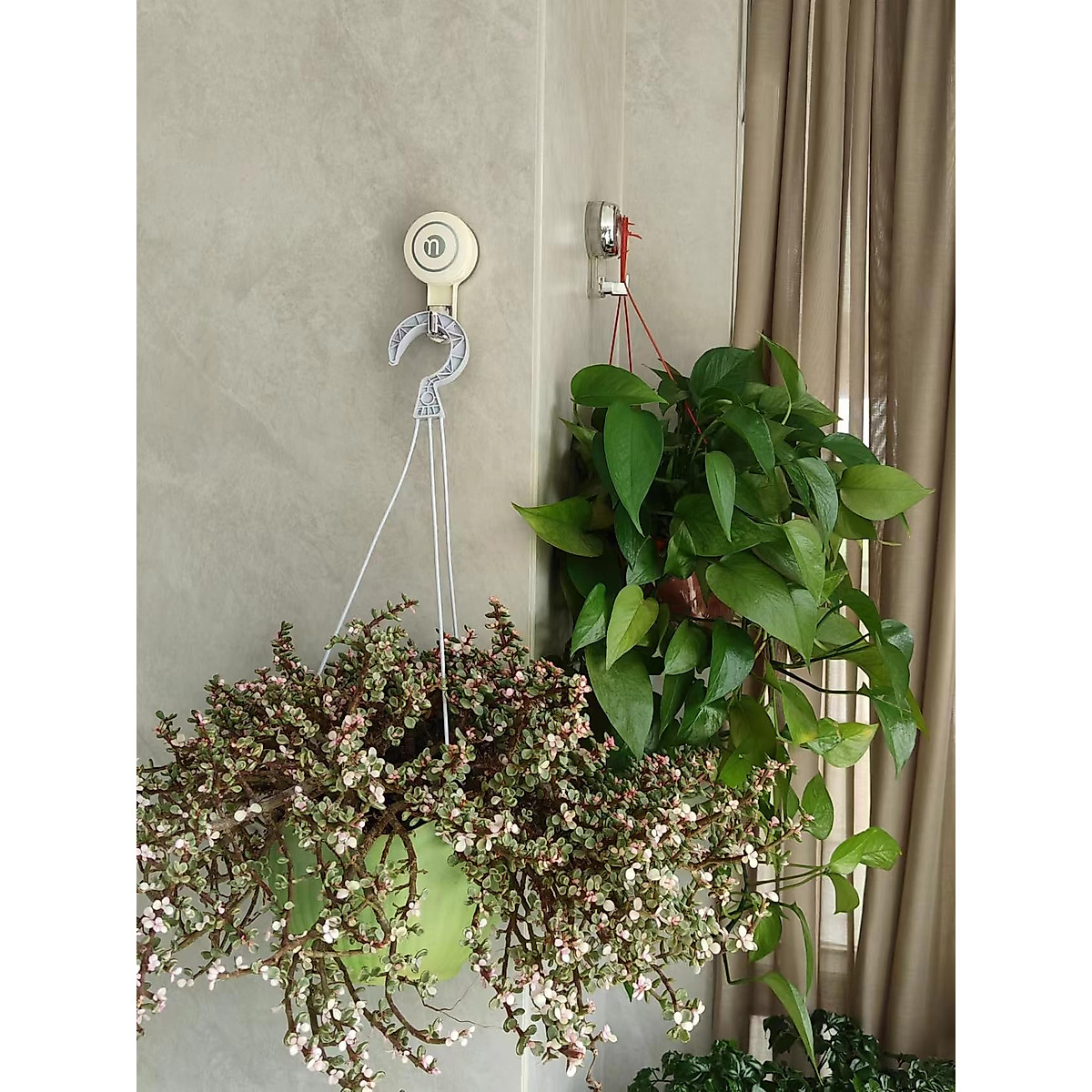 RPS-IND Rotating Vacuum Suction Cup Hooks, No Drilling No Pasting Heavy Duty Towel Shower Hanger,Removable Reusable Window Glass Door Suction Wall Holders for Bathroom Kitchen Bedroom Travel,2 pcs