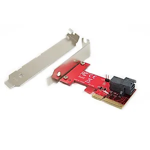 Ableconn PEXU2-131 PCI Express x4 to SFF-8643 Adapter Card for PCIe U.2 NVMe SSD - Support 2.5-inch U.2 NVMe SSD - U.2 SSD Adapter