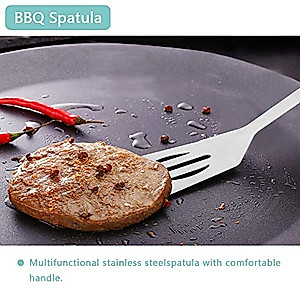 Piduules 3Pcs Basic BBQ Grill Accessories Set, Multifunctional Stainless Steel Barbecue Tools Set in Case for Outdoor Picnic, Camping, Smoking, Grilling