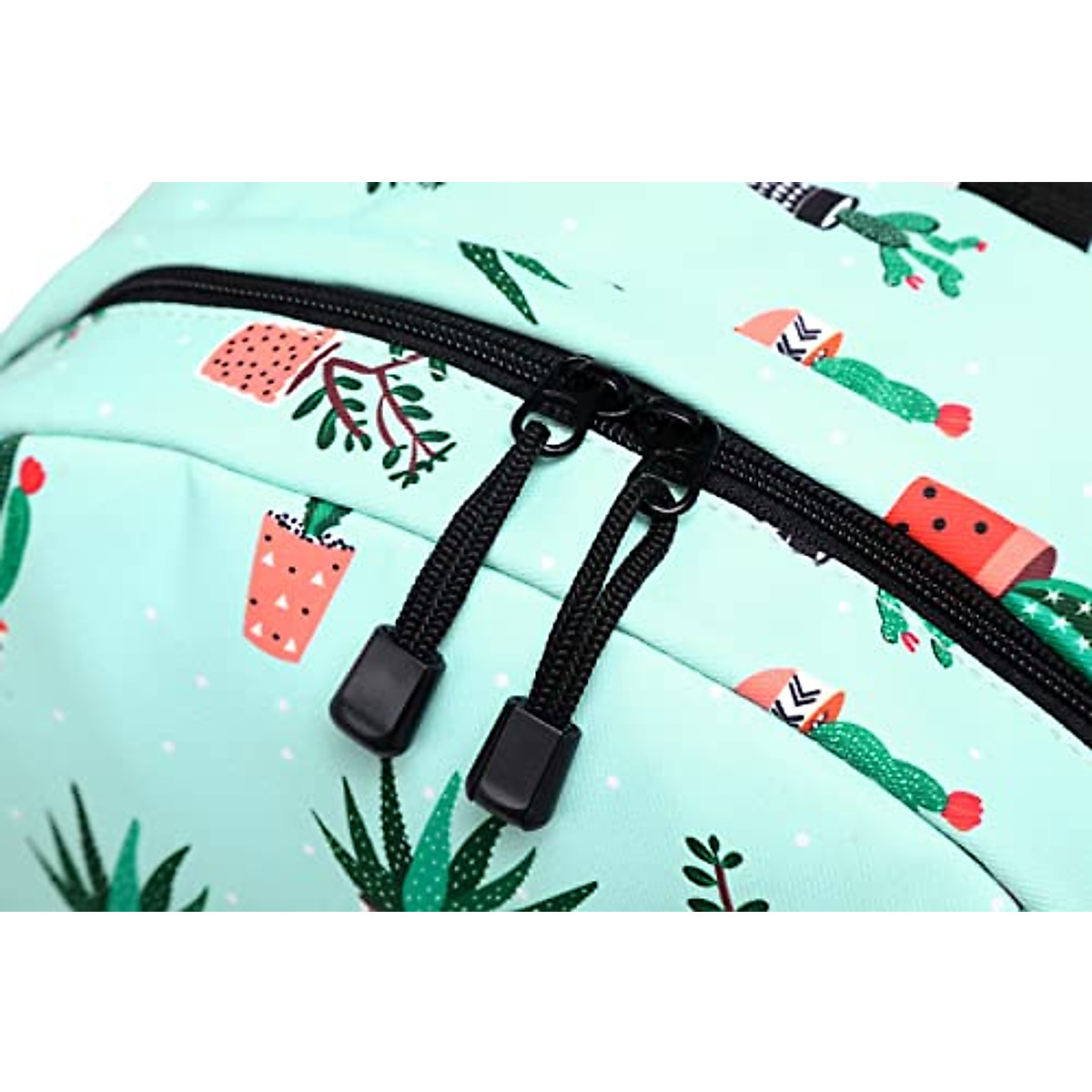 Teecho Waterproof Cute Backpack for Girl Casual Women Laptop Backpack Cactus