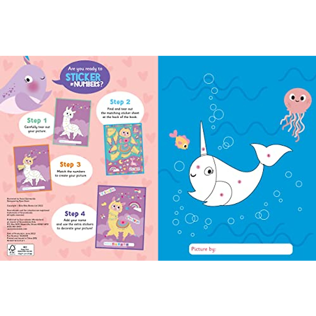 My First Sticker By Numbers: Magical Creatures: Awesome Activity Book with 500+ Big Stickers for Toddlers and Preschoolers!