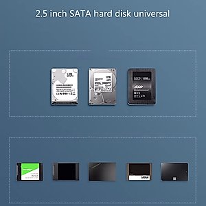 Transparent 2.5in TypeC 3 HDD Box HDD Hard Disk Drive Enclosure External Drive Disk Case Tool Free Support 2TB Ssd Enclosure 2.5in Hard Disk Case