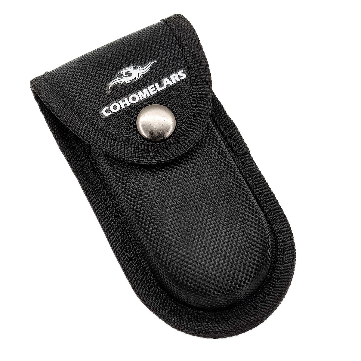 Nylon Case Belt Loop for 4''-4.25'' Multitool,Horizontally Carry Knife Sheath for 4.25''-4.5'' Wide Folding Pocket Knife,Nylon Pouch for Leatherman,Knife Holder Holster Black (Small Size) COHOMELARS