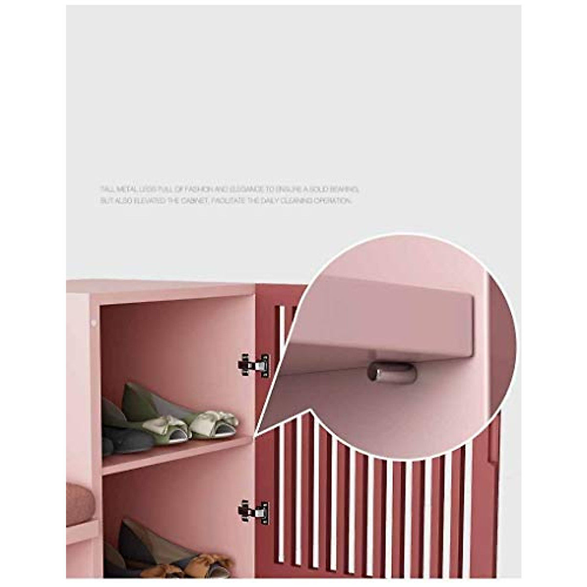N/A Fashion Shoe Cabinets Minimalist Multi-Function Shoe Changing Stool Porch Partition Hall (Color : Black)