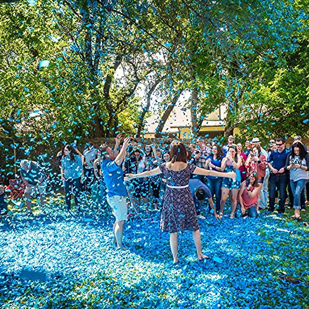 12" Gender Reveal Confetti Cannons Package (2 Pink & 2 Blue)