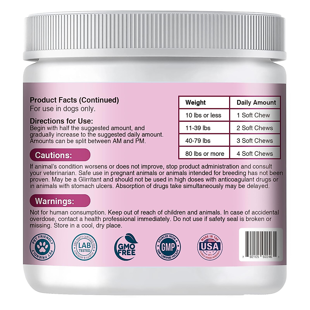 Nutra Kams Skin and Coat with Joint Support for Dogs, Chicken Flavor, 120 Chews, 10.58 oz,