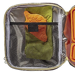 Dino Reusable Hard Ice Pack Set of 3 - Fits Easily Inside Kids Lunch Box, Bento or Insulated Bag - Long Lasting, Slim, Lightweight Design - Cool Freezer Packs Keep Food Cold For Hours - Back To School