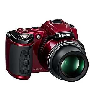 Nikon COOLPIX L120 14.1 MP Digital Camera with 21x NIKKOR Wide-Angle Optical Zoom Lens and 3-Inch LCD (Red) (OLD MODEL)