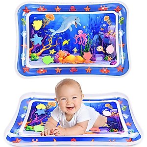 Tummy Time Water Mat Inflatable Baby Water Play Mat Fun Infant Christmas Toy Gift for 3 6 9 Month Newborn Boy Girls Sensory Development