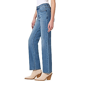 WallFlower Women's Fearless Curvy 70s Bootcut Denim Super High-Rise Insta Vintage Juniors Jeans, Jaylene, 3