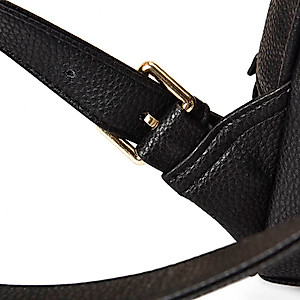 Special made fancy backpack for women, stylish and fashionable backpack made out of artificial leather (black)