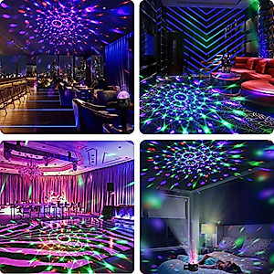 Litake Party Lights,Strobe Lights for Parties,Sound Activated Disco Ball Lights with Remote,RGB 7 Colors Changing Disco DJ Lights for Home Party Room Dance Club Xmas Birthday Wedding Show -2 Packs