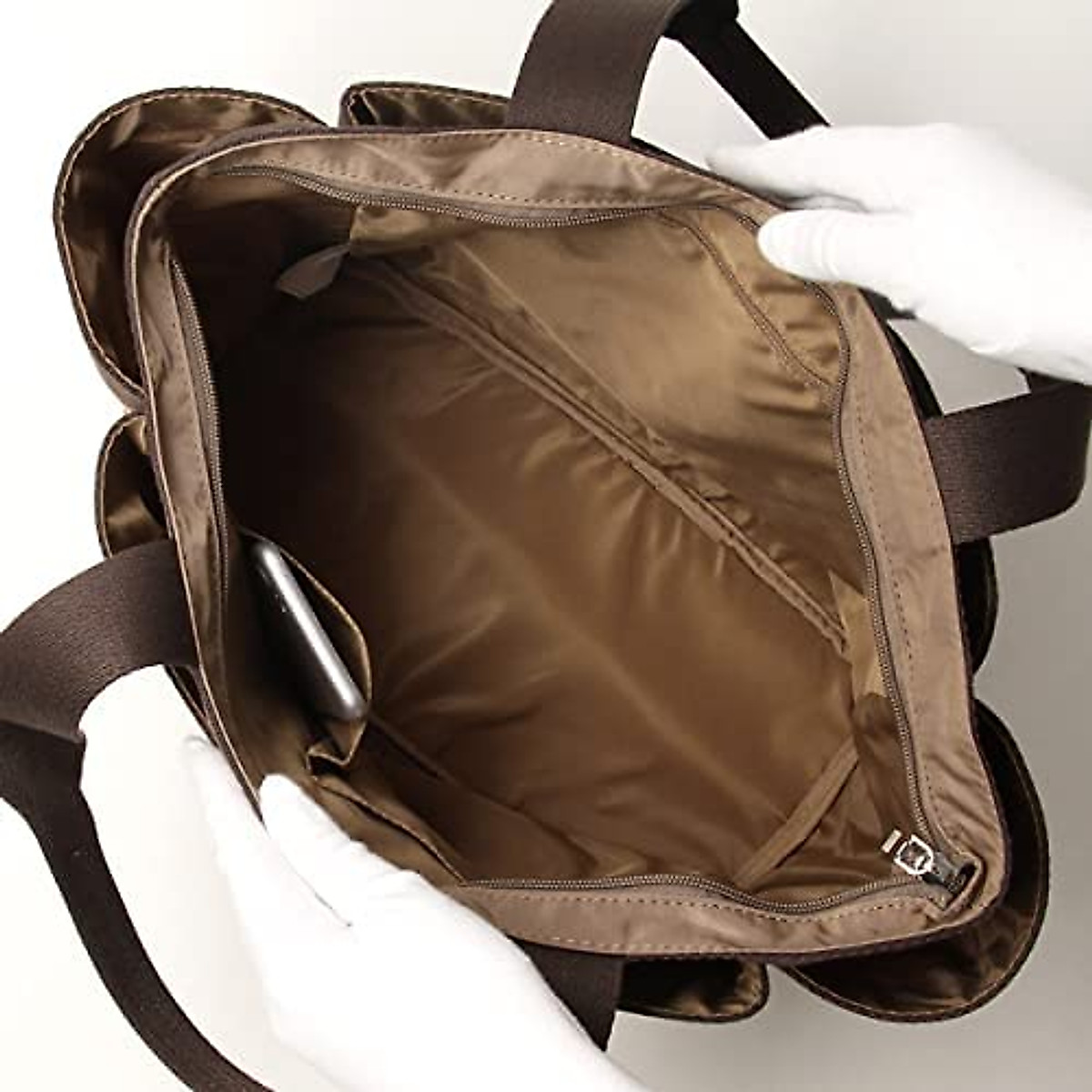 Y'saccs(イザック) Isaac Snoopy Women's Double Tape Tote Bag, Size M, Purple (70)