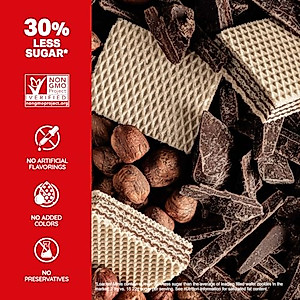 Loacker Minis Wafer Variety Pack - 30% Less Sugar - Premium Assorted Cream Filled Wafer Cookies - Mix of Hazelnut, Chocolate and Vanilla Crispy Wafers - NON-GMO - Sustainably Sourced Ingredients - 10g/0.35oz, 40 Individually Wrapped Snack Packs (mix)