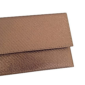JNB Metallic Flat Clutch, Rosegold