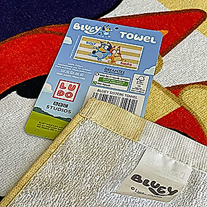 Bluey Bingo Stripe Beach Towel Kids Swim Bath Holiday Children Bath Towels Tv Show Gift for Boys Girls 70 x 140 cm