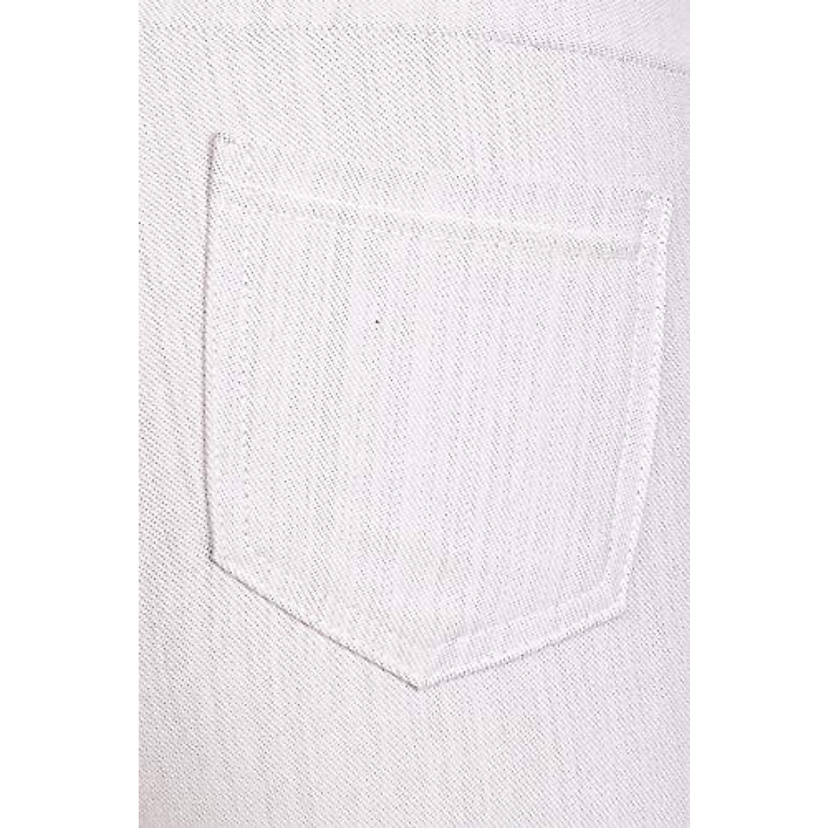 Women's High Waist Stretch Skinny Denim Capri Jeggings with Pockets(Medium, Capri-Grayish White)