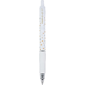 PILOT Pen G2 Design Collection Dots, Refillable & Retractable Gel Ink Pens, Fine Point, 0.7mm, 5-Pack